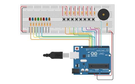 Circuit Design Happy Birthday Song Tinkercad