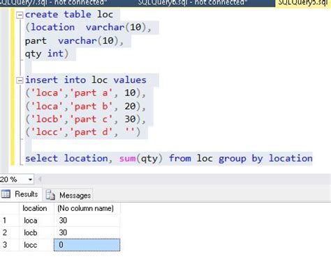 C SQL SUM Of A Column With The Union Of Two Tables Is Incorrect
