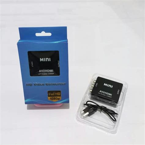 Jual Hdmi To Av Rca Converter Adapter Mini Hdmi Av Adapter Mini Box Hdmi Av Hdmi To Av Converter