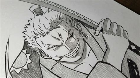 Speed Drawing Zoro One Piece Rabisco De L Pis Youtube