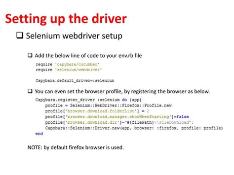 Capybara And Cucumber With Dsl Using Ruby Ppt