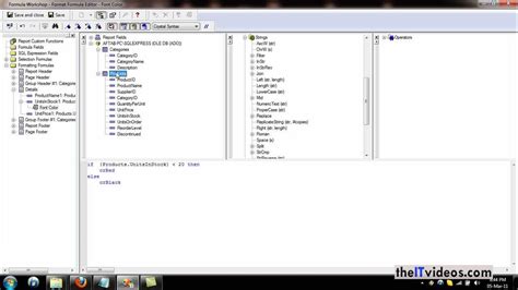 HOW TO Create Crystal Report Formulas Easy Simple Tutorial YouTube