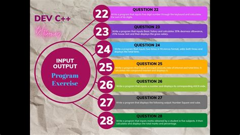 Input Output Using Cin And Cout Cout And Cin In C Ch Exercise Input In Dev C Setw