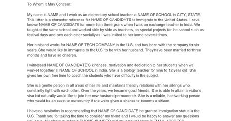 Immigration Letter For A Friend Thankyou Letter