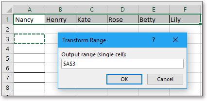 How To Convert Horizontal List To Vertical List In Excel