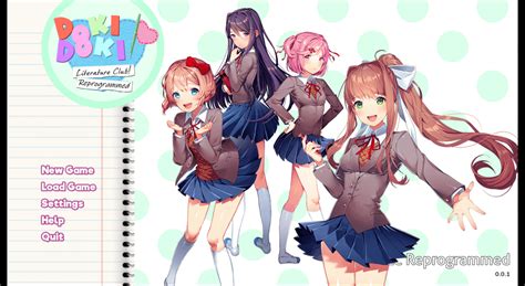 Ddlc Reprogrammed Title Screen Wip 2 R Ddlcmods