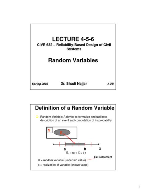 Lecture 4 5 6 Random Variables Pdf Poisson Distribution