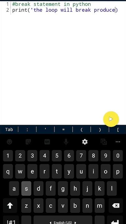 Break Statement In Pythonpython Breakstatementpythonforbeginnerspythonprogramming Trending