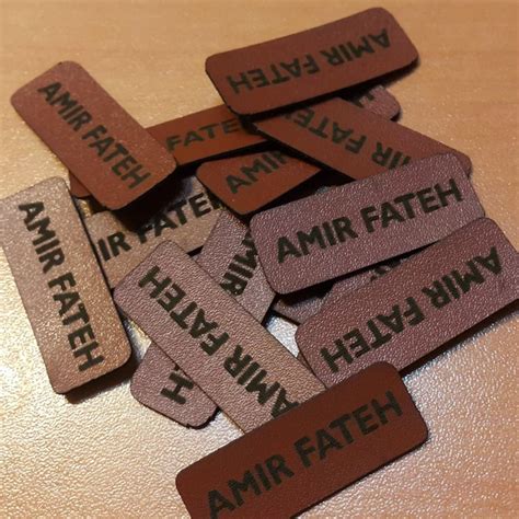 خرید و قیمت لیبل چرمی و مارک ،1000عدد، با طرح، لوگو ی و ابعاد اختصاصی