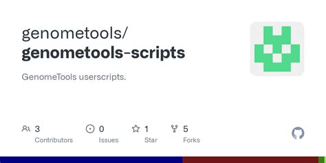 Github Genometoolsgenometools Scripts Genometools Userscripts