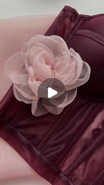 КОРСЕТЫ ПЛАТЬЯ ОБУЧЕНИЕ On Instagram Цветок из органзы 🌹 Тканевый цветок своими руками
