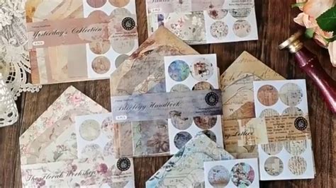 ست پاکت طرح دار وینتیج