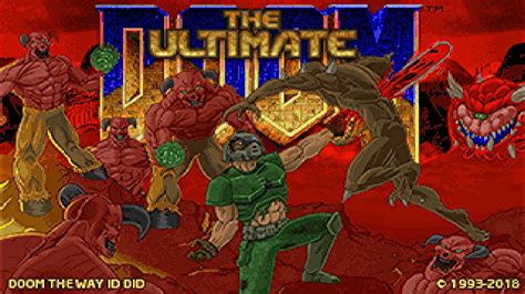 Ultimate Doom The Way Id Did Demo Loop Attract Mode Dosbox Youtube