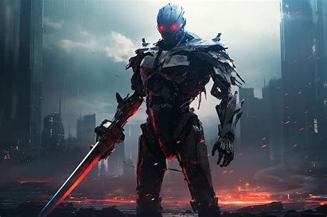 Premium Ai Image Scifi Robotic Exoskeleton Armor With Human Operator