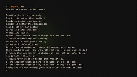 El Zen De Python