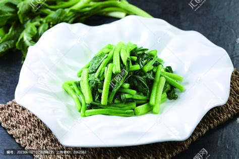 清炒油菜苔 中国菜系 食品餐饮 摄影素材 汇图网www huitu