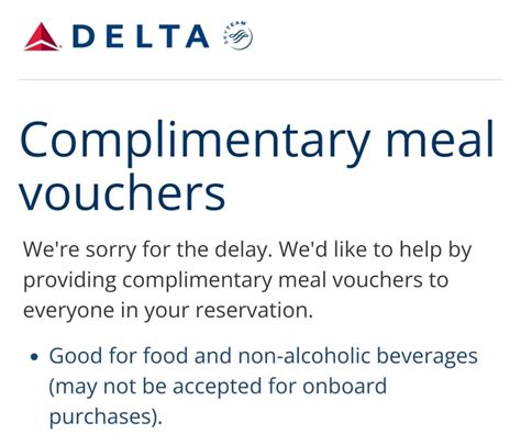 The Best Use Of Delta Air Lines Delayed Travel Digital Meal Vouchers