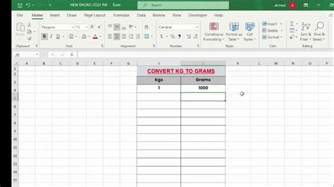 How To Convert Kilograms To Grams In Excel Easy Way Exceltips 2024 Youtube
