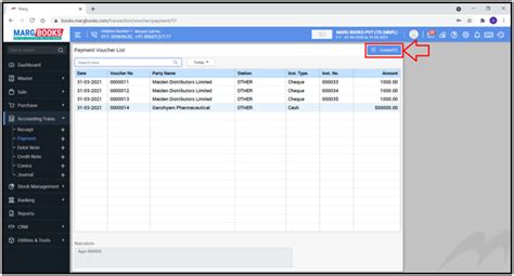 What Is Process Of Payment Voucher Entry In Marg Books