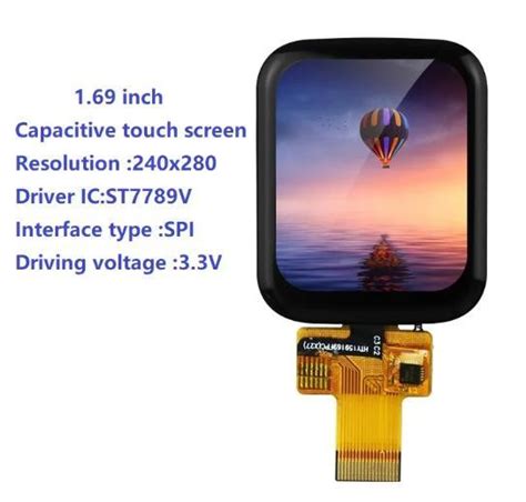 Smart Watch 1 69 Inch IPS TFT Display With Touch Screen 240 280 Resolution Spi Interface TFT