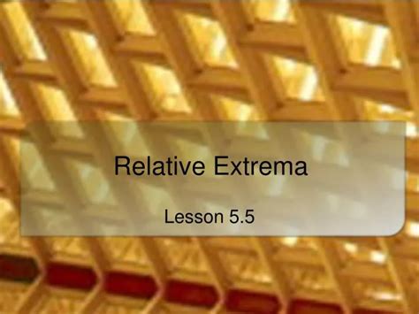 Ppt Relative Extrema Powerpoint Presentation Free Download Id500579