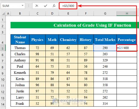 Using If Function In Excel For Grades Printable Timeline Templates