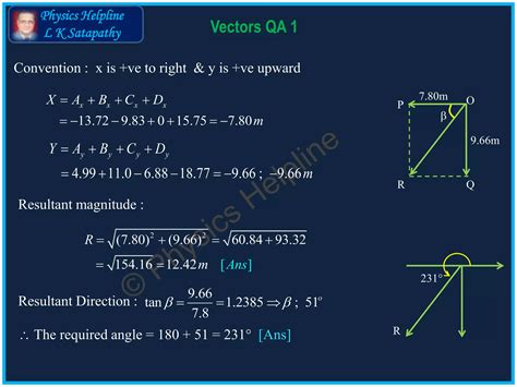 Vectors Qa 1 Rectangular Components Ppt