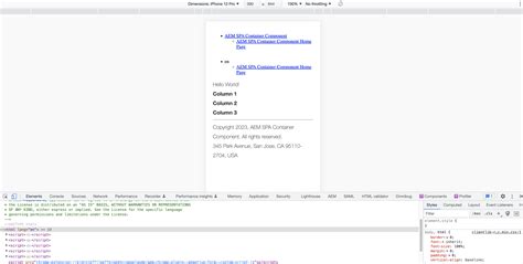 Implementing A Container Component Column Control In Aem Spa React