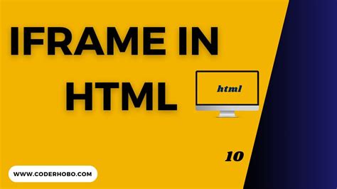 What Is Iframe And How To Embeed Youtube Video In Html Coderhobo Youtube