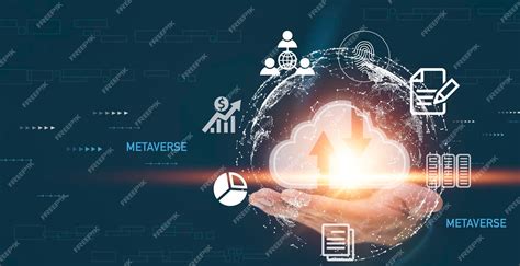 Premium Photo Man Touching Connect To Data Information On The Cloud Computing Technology