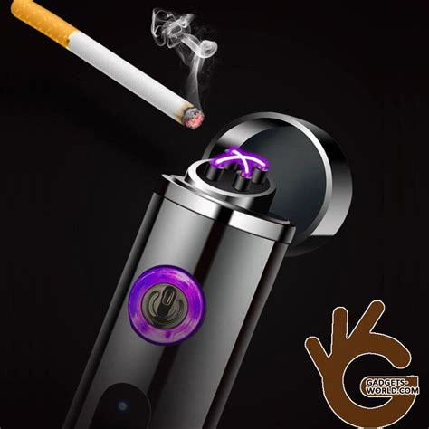 Зажигалка плазменная электроимпульсная на две дуги FINE LIGHTER X1, USB ...