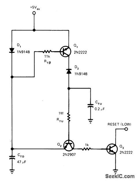 POWER UP POWER DOWN RESET Control Circuit Circuit Diagram SeekIC Com