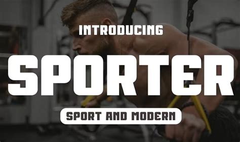 دانلود 6 فونت انگلیسی ورزشی و اسپرت Sporter