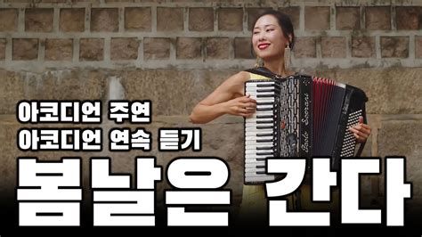 봄날은 간다 10시간 연속듣기 아코디언 주연 YouTube