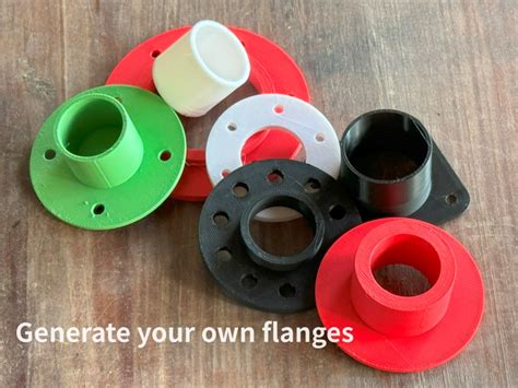 Flange O Matic Parametric Flange Generator By Roger Theriault Makerworld Download Free 3d Models