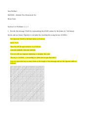 MAT Module Homework Docx Sara Wolhart MAT Module Five Homework Set Brian Stout Section