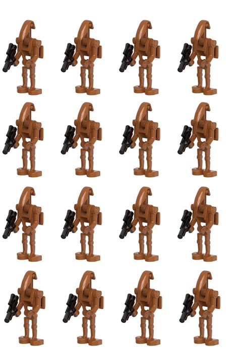 Набор минифигурок Звездные Войны Дроиды совместимы с конструкторами 16шт 4 5см пакет Zy375