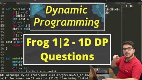Frog 1 And 2 Atcoder 1d Dp Questions Cp Course Ep 91 Youtube