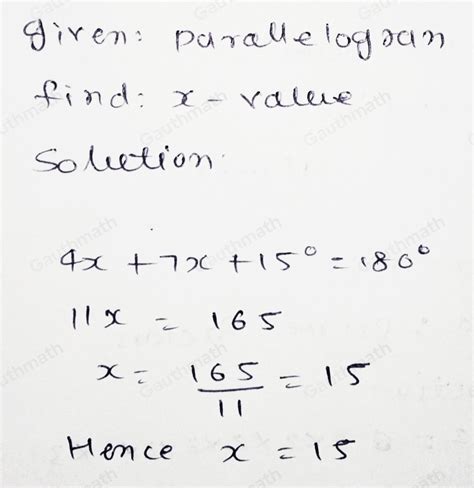 Solved Pe Other Quantities Involving Parallelograms One Musy Liel Lines And Angles 1 Las 1