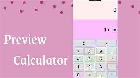 Calculator Preview 0 Tutorial C Wpf Create Calculator With