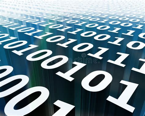 Virtual Binary Space Stock Illustration Illustration Of Abstract 13830997