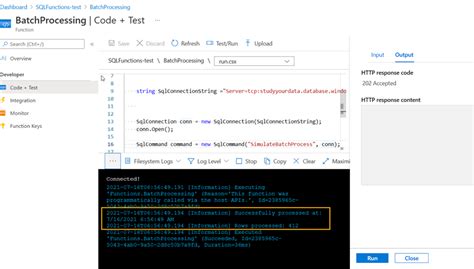 Schedule Azure Sql Db Processes Using Azure Functions