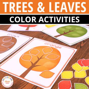 Fall Trees Leaves Color Sorting Fall Matching Colors Prebabe PreK Activities Prebabe