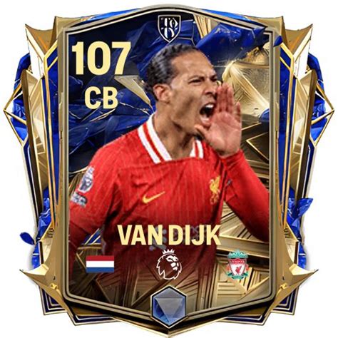 Van Dijk Fc Mobile Card In 2025 Fifa Card Soccer Pictures Player Card
