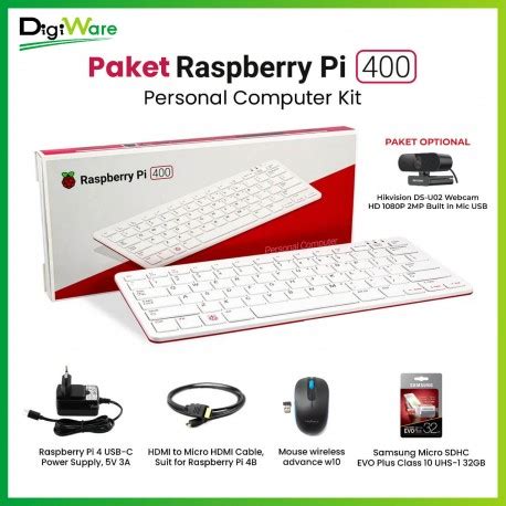 Paket Raspberry Pi 400 Personal Computer Kit Digiware Store