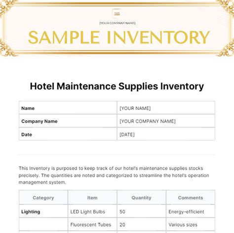 Sample Inventory Template Edit Online Download Example Template Net