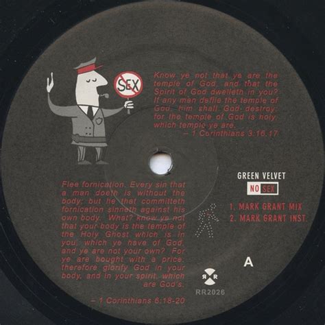 Green Velvet No Sex Releases Discogs