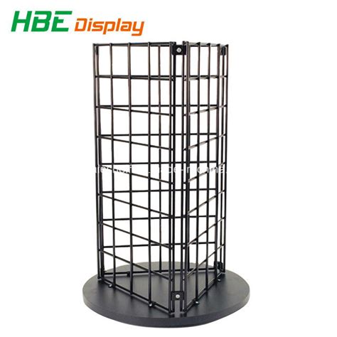 China 3 Sided Rotating Gridwall Display Stand China Display Rack And