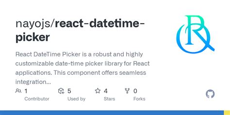 Github Nayojsreact Datetime Picker React Datetime Picker Is A