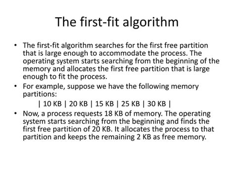 Unit 4 Memory Management Operating Systemspptx Operating Systems